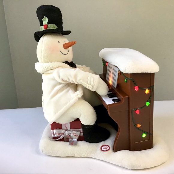 Hallmark | Holiday | Hallmark Animated Snowman Playing Piano Singing ...